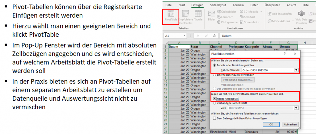 Pivot-Tabellen – Einfügen einer Pivot-tabelle – Digital Finance and ... Pivot-Tabellen – Einfügen einer Pivot-tabelle – Digital Finance and ...